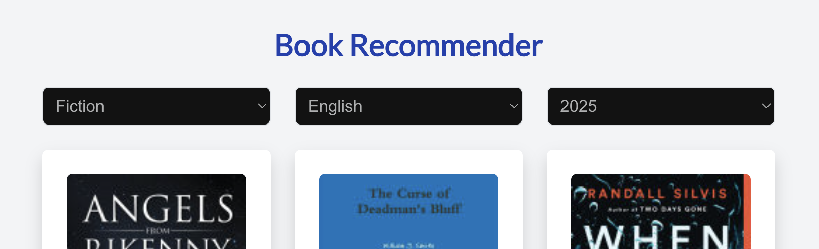 Interactive Book Recommender | Shivanshu Sharma